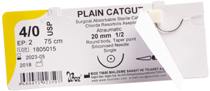 Sutura Quirúrgica De Catgut Simple - Estructura Absorbible