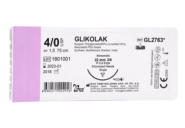 Sutura dental de ácido poliglicólico láctico (PGLA) - Glikolik | Boz ...