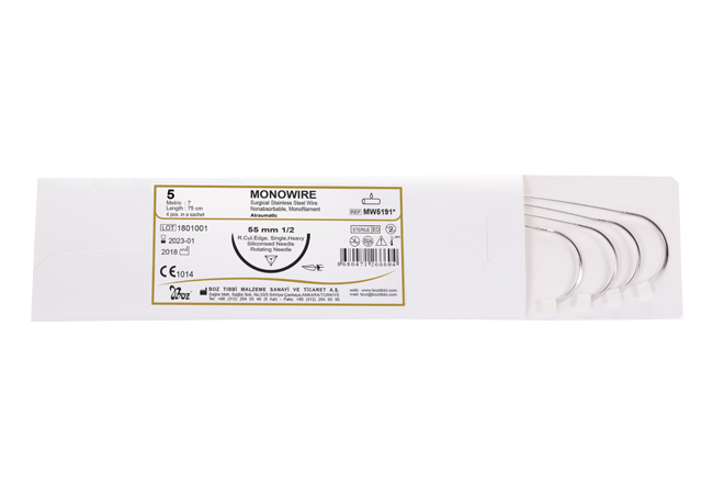 Monowire - Stainless Steel Wire Suture - Surgical Sutures For Veterinary