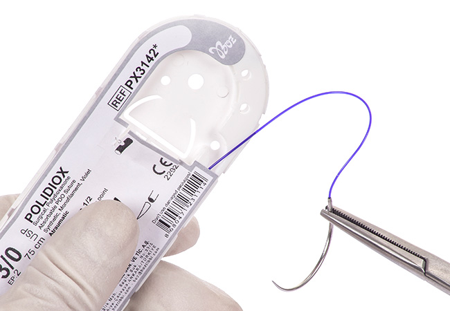 Polidiox - Sutura veterinaria absorbible de polidioxanona PDO